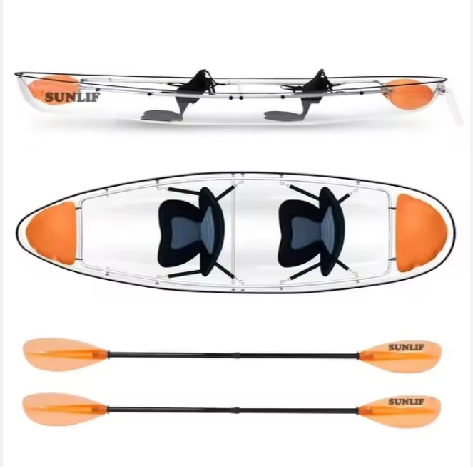 Transparent clear Kayak double seater - Maui Kayak Shop